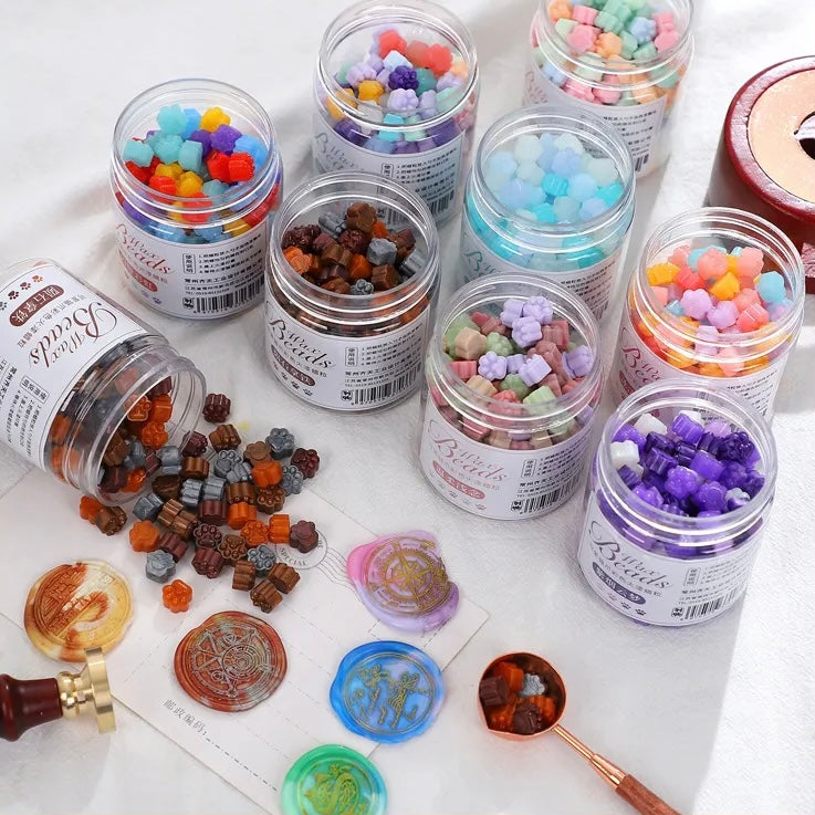 Pote 180 Pastillas de Lacre "Patitas" – Bitácoras Papelería